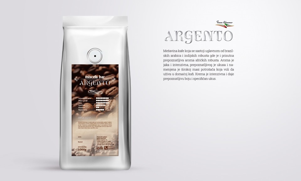 ABRAMO ESPRESSO KAFA ARGENTO 1KG