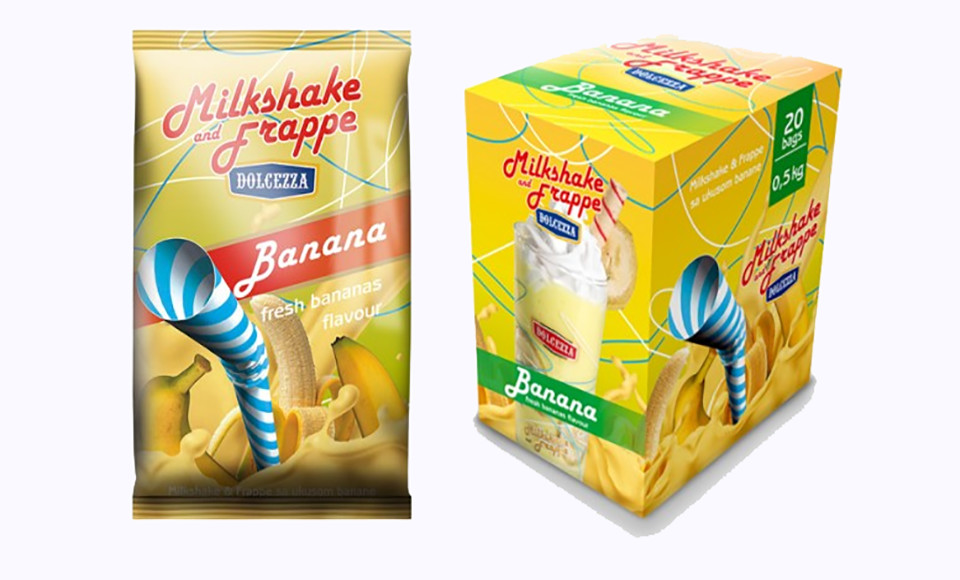 DOLCEZZA BANANA MILKSHAKE 20 KESICA