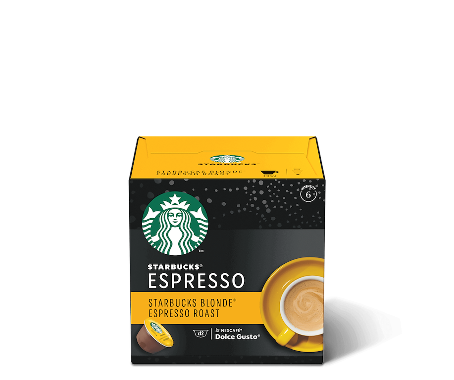 Starbucks® Blonde Espresso
by NESCAFÉ® Dolce Gusto®