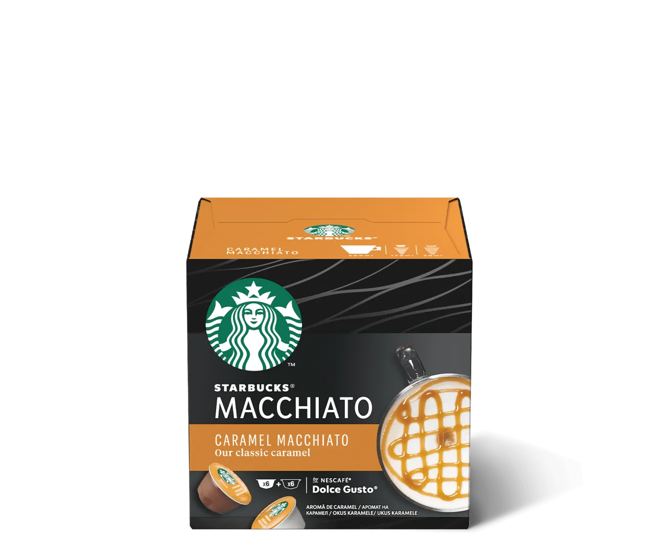 Starbucks® Caramel Macchiato
by NESCAFÉ® Dolce Gusto®