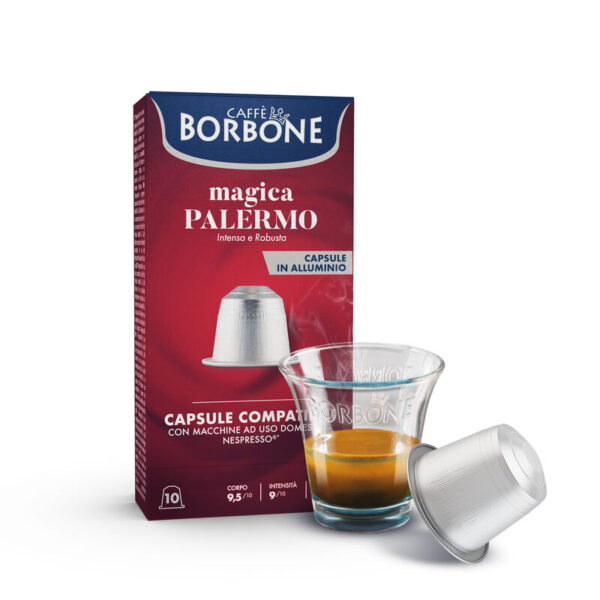 Borbone magica PALERMO Alu. compatibili Nespresso ®* 10/1