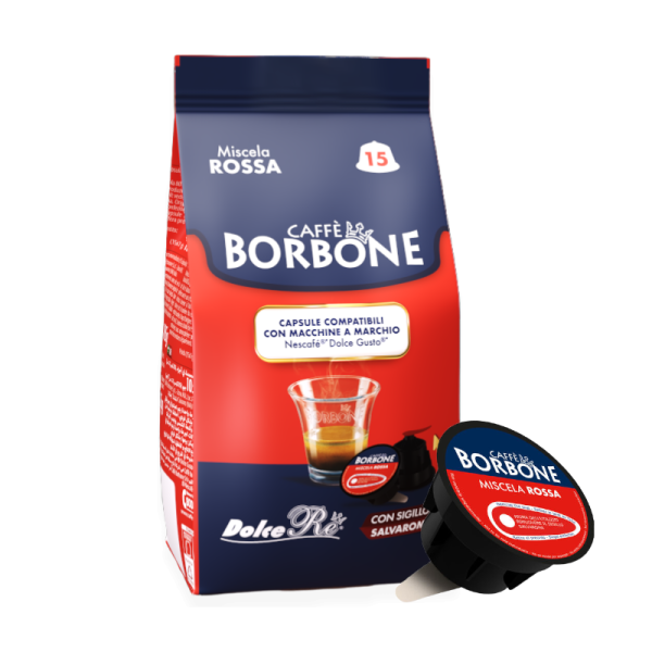 Borbone MISCELA ROSSA compatibili Nescafe®Dolce Gusto®* 15/1