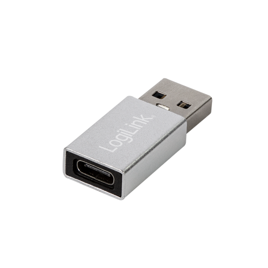 Logilink USB adapter USB-A/M na USB-C/F, srebrni