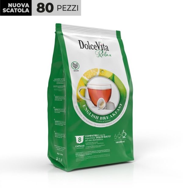 Dolce Vita English Breakfast Tea compatibili Nescafe®Dolce Gusto®* 8/1