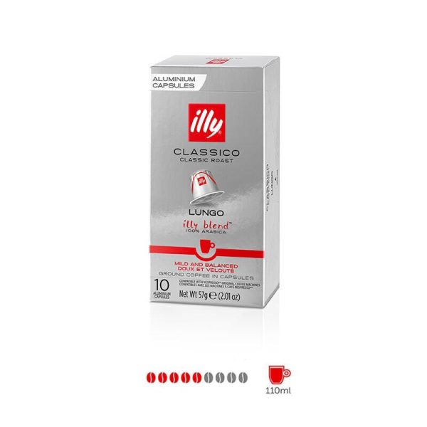 illy classico LUNGO Alu. compatibili Nespresso ®* 10/1