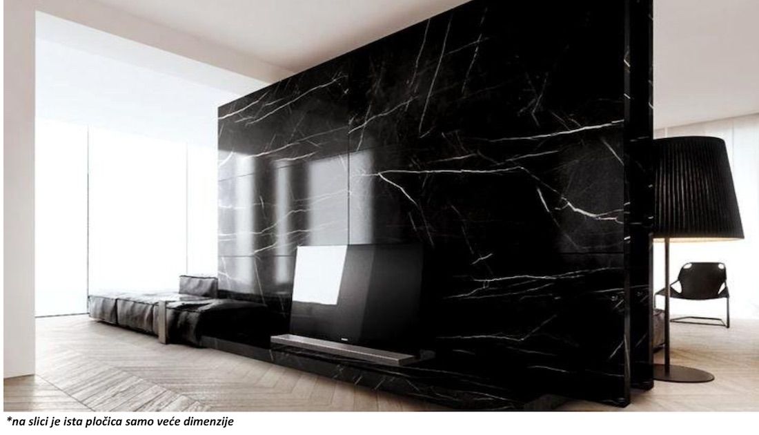 Minotti polirani granit Black Stone 60x60