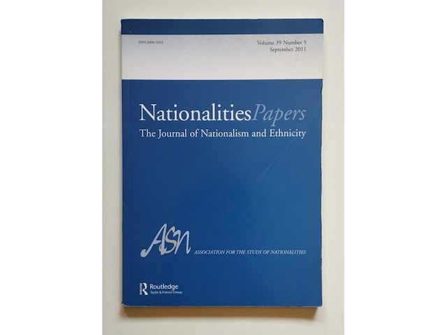 Nationalities Papers - The Journal of Nationalism