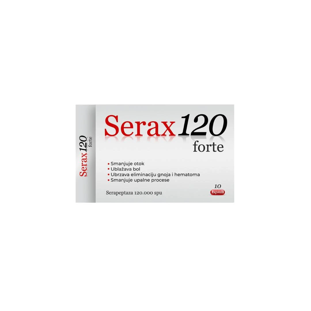 naturalab® Serax 120 FORTE 10 Kapsula; kod Inflamatornih Poremećaja Praćenih Otocima i Bolom