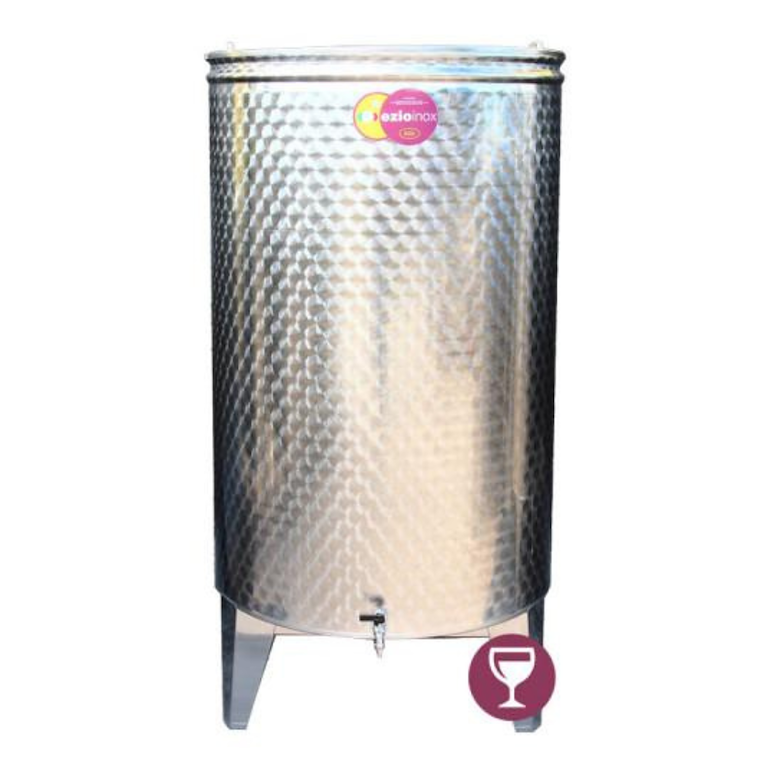 Ezio-inox – Inox bačva 620 L za vino – sa slavinom – 073803