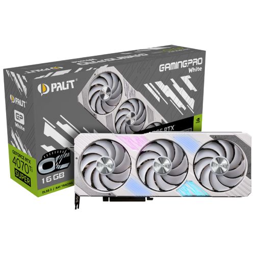 PALIT nVidia GeForce RTX 4070 Ti Super 16GB 256bit RTX4070Ti Super GamingPro WHITE OC grafička karta