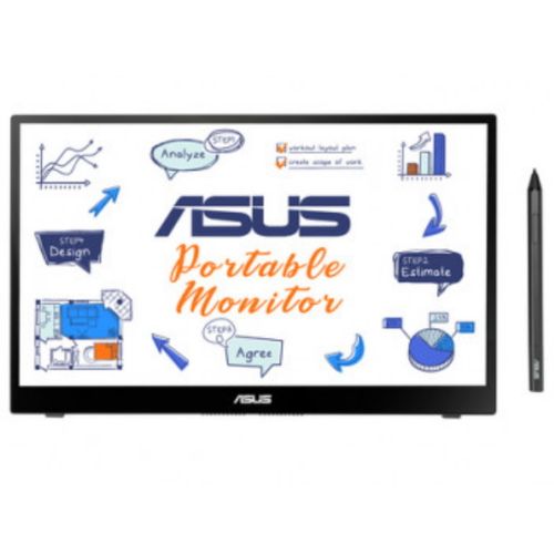 ASUS Monitor ZenScreen MB14AHD 14" IPS 1920x1080 60Hz 5ms GtG USB C x2 prenosni crna