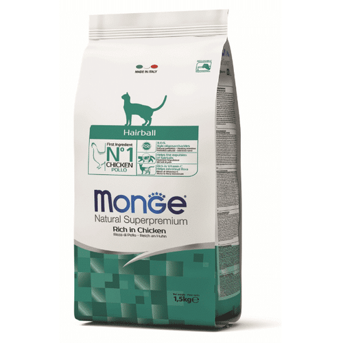 Monge Natural Superpremium Cat Hairball 1.5 kg