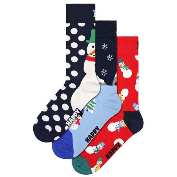 HAPPY SOCKS HAPPY SOCKS UNISEX 3-PACK SNOWMAN SOCKS GIFT SET UNISEX