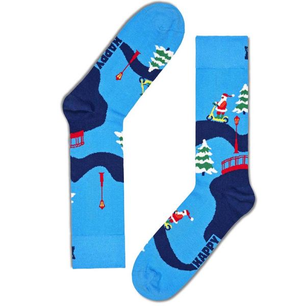 HAPPY SOCKS HAPPY SOCKS UNISEX SANTA ON THE WAY TO WORK SOCK UNISEX