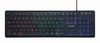 Gembird KB-UML3-02, rainbow backlight multimedia keyboard, US, USB, black