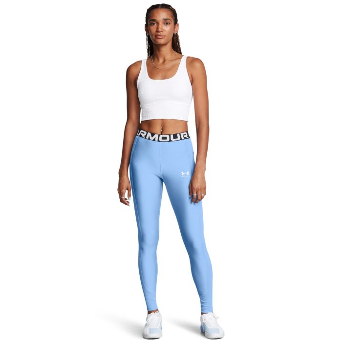 Women‘s leggings HeatGear Rib Legging Blue - Under Armour