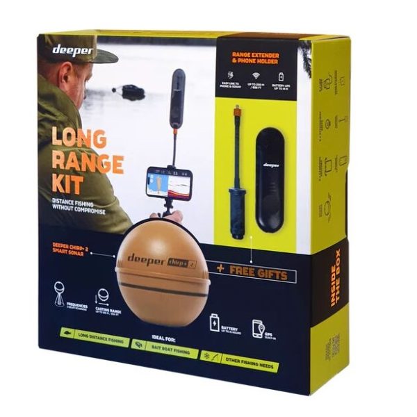 Deeper Smart Sonar Chirp+ 2 + Range Extender Kit 2024 Deal