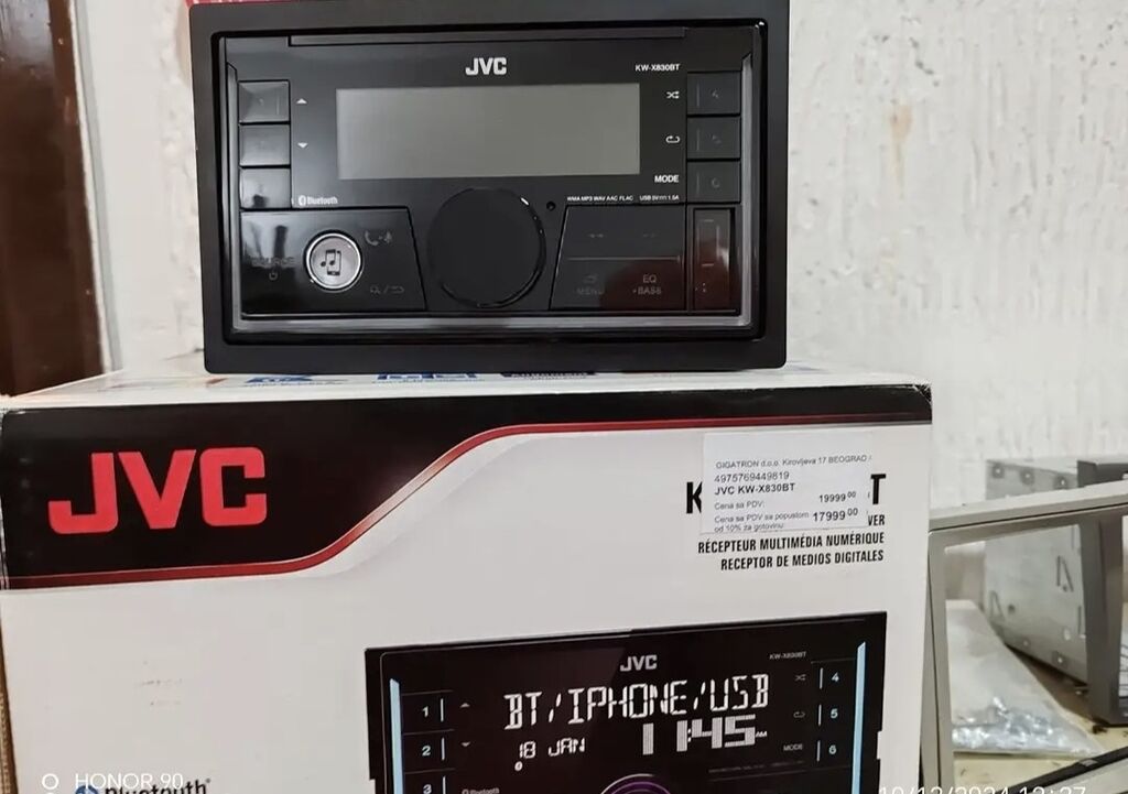 JVC KW-X830BT RADIO sve sto je potrebno za ugradnju u Astru H, Zafiru