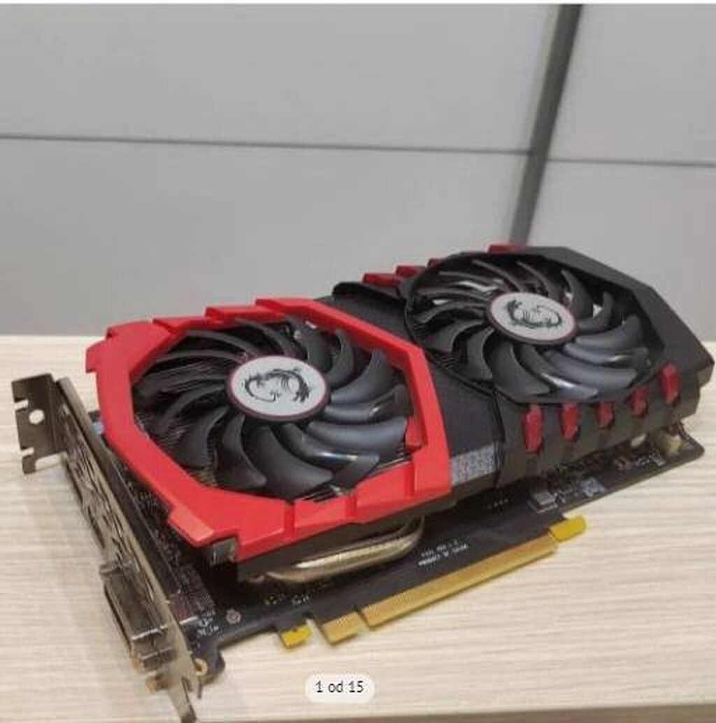 MSI GamingX GTX 1050 2GB DDR5 Ventilatori odlicni. Fabricko stanje