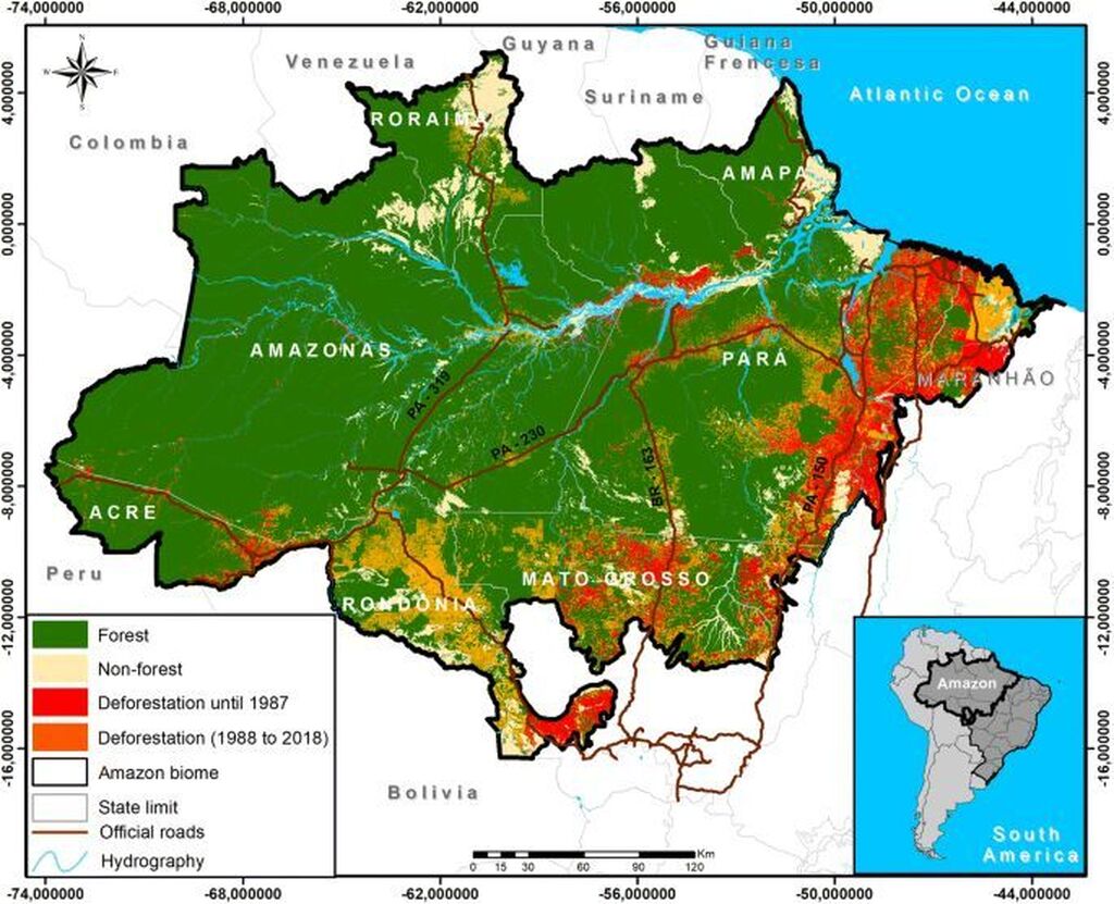 A HISTORY OF AMAZONIA (2017) --- Gore veliki dijelovi amazonske