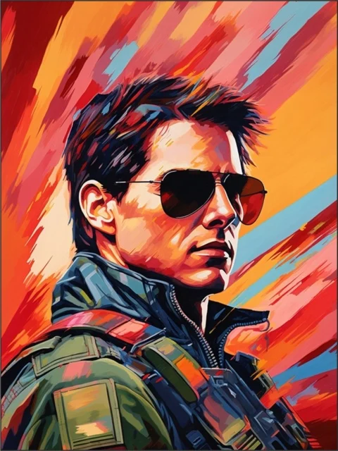 Tom Cruise, uramljena slika 50x70cm i 60x90cm