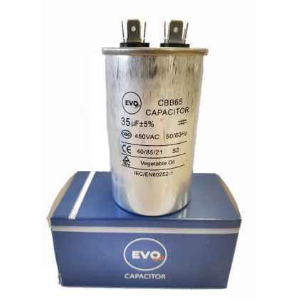 KONDENZATOR ZA KLIMU METALNI 35mf 450V CBB65 EVO SP