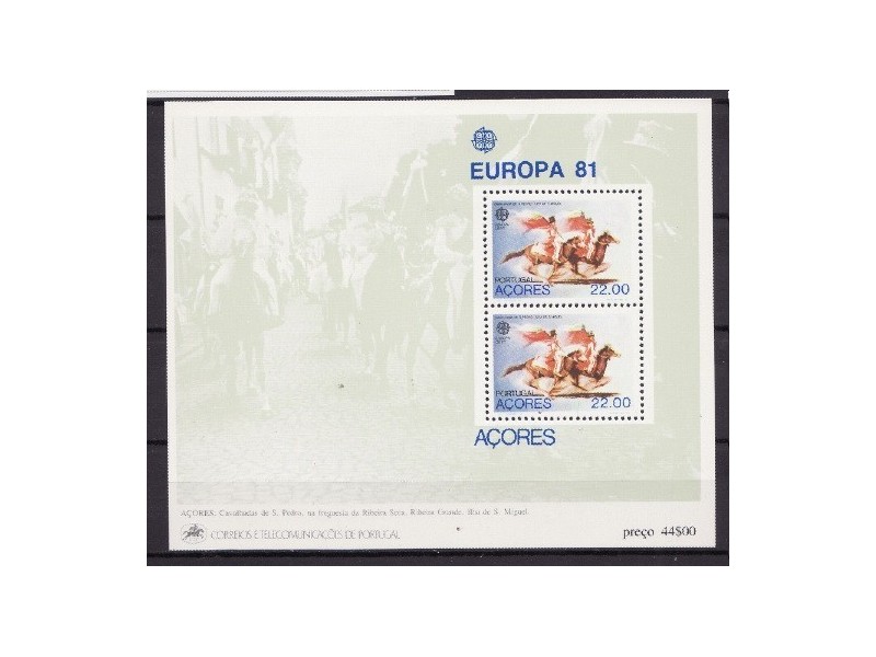 Portugalija - Azori - Evropa 1981.