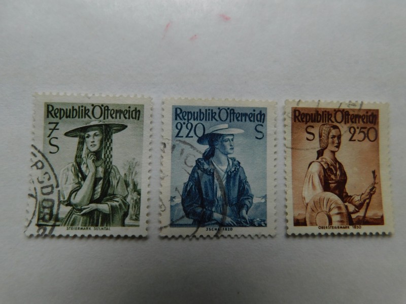 AUSTRIJA 1952 KOMPLET SERIJA