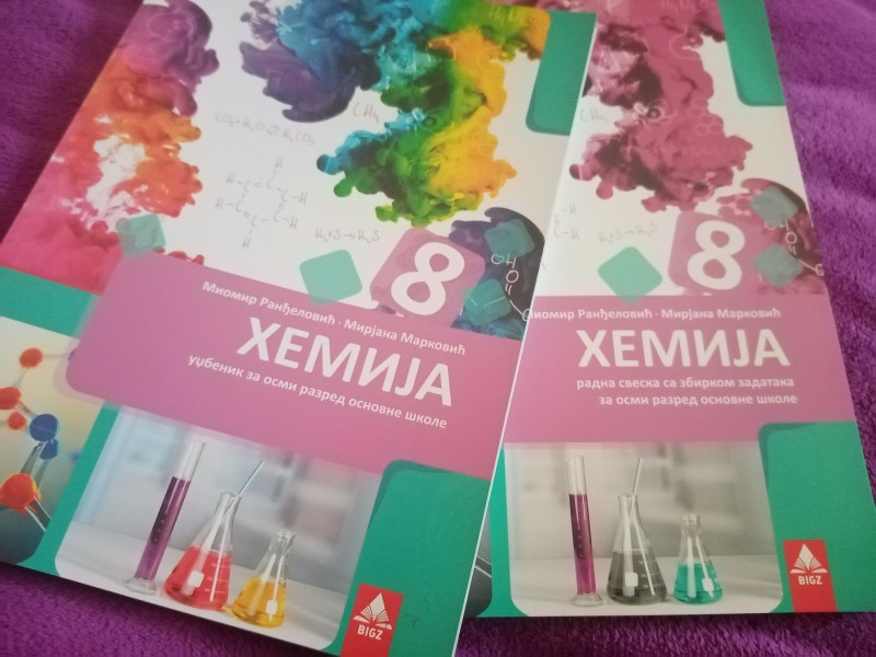 HEMIJA ILI RADNA SVESKA za 8. BIGZ, NOVO