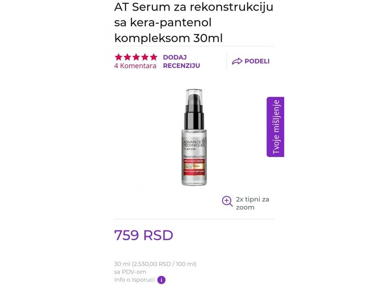 Avon serum za kosu - novo * akcija