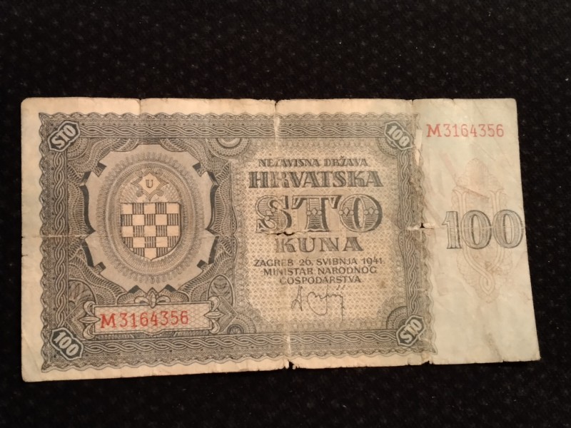 100 kuna 1941 hrvatska