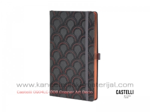 CASTELLI notes COPPER Art Deco 13x21cm