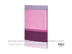 CASTELLI notes STRIPES Bubblegum 13x21cm