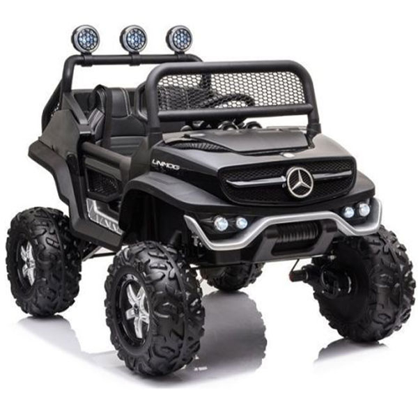 Auto na akumulator (12V) JL-199 Mercedes-Benz Unimog - Black BBO JL-199BLACK