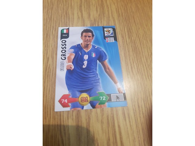 Kartica South Africa 2010 (Panini) Fabio Grosso (Italy)