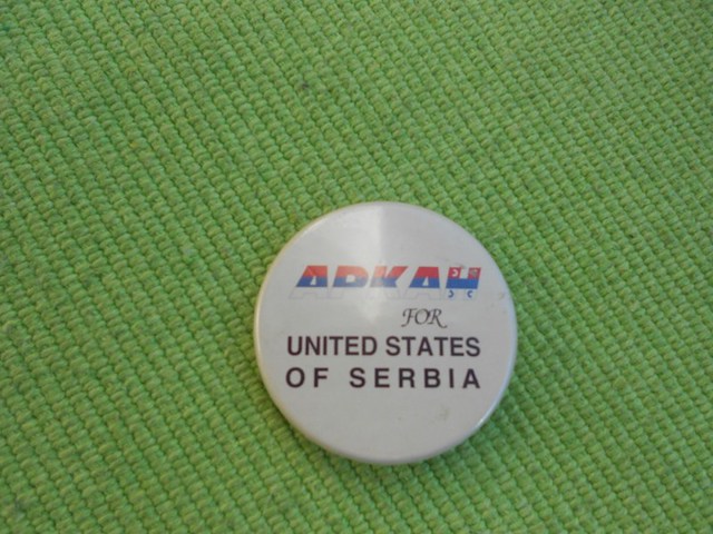 Arkan for United States od Serbia - bedž iz `90ih