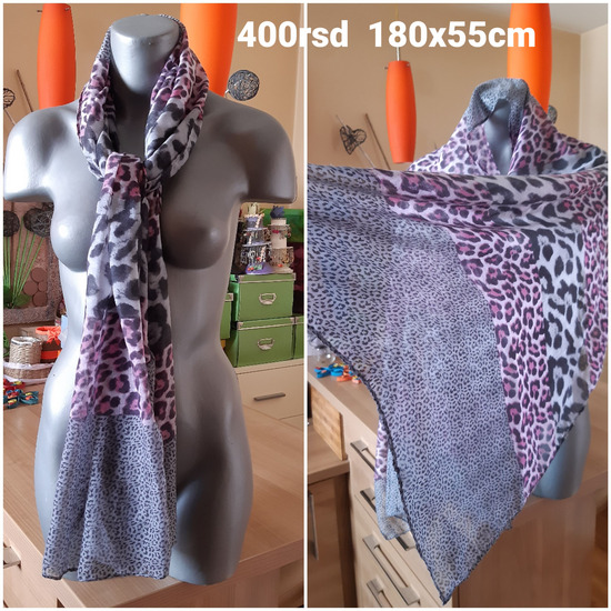 Marama Esarpa leopard print 300din