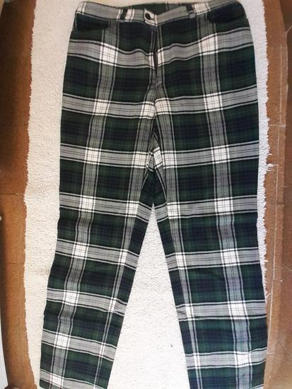 Karirane muške pantalone M/L