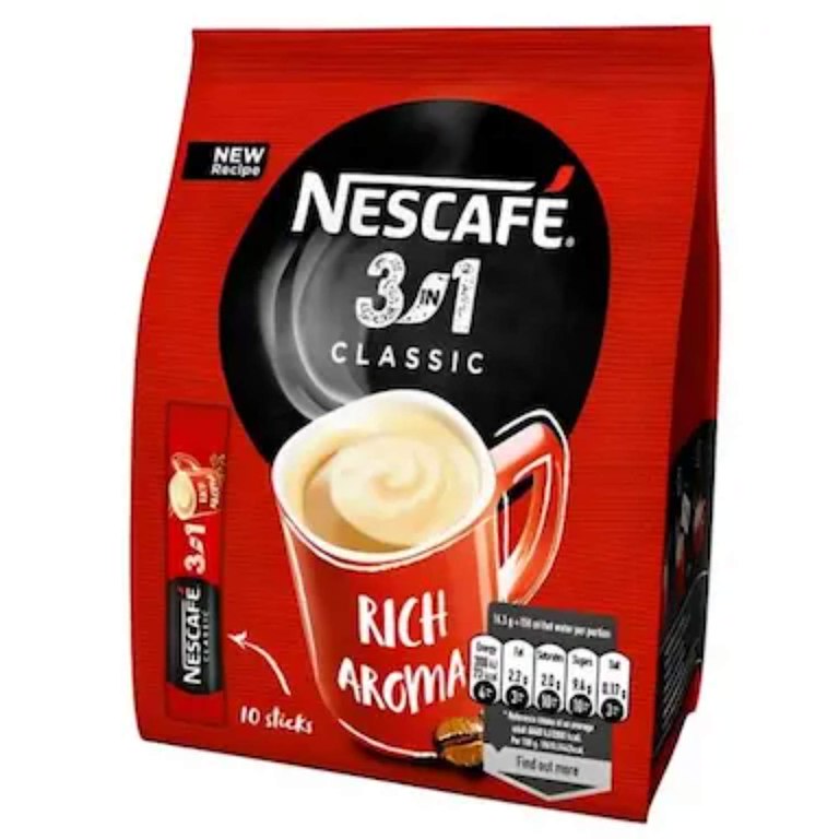 Nescafe inst 3in1 clas bag 10x15.5g nescafe