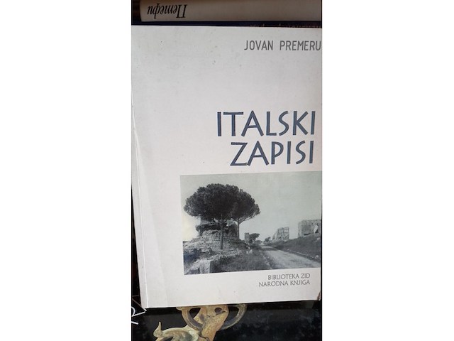 ITALSKI ZAPISI. Jovan Premeru