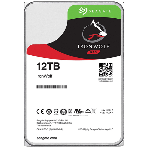 SEAGATE 12TB, 3.5", SATA III, 256MB, 7200rpm, Ironwolf - ST12000VN0008