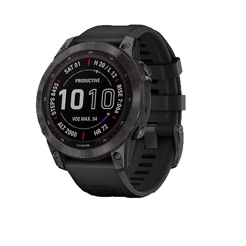 GARMIN Sportski GPS sat Fenix 7 Sapphire SOLAR Carbon Gray (Crni)