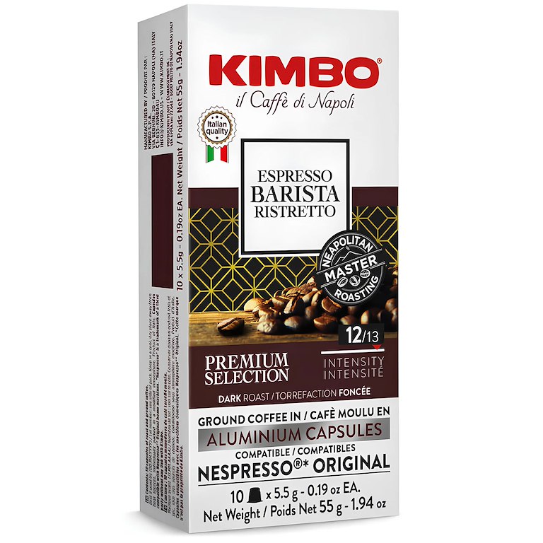 Kimbo Barista Espresso Ristretto 10/1 | Nespresso Kompatibilne ALU Kapsule