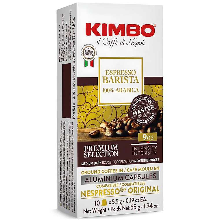 Kimbo Barista Espresso 100% Arabica 10/1 | Nespresso Kompatibilne ALU Kapsule