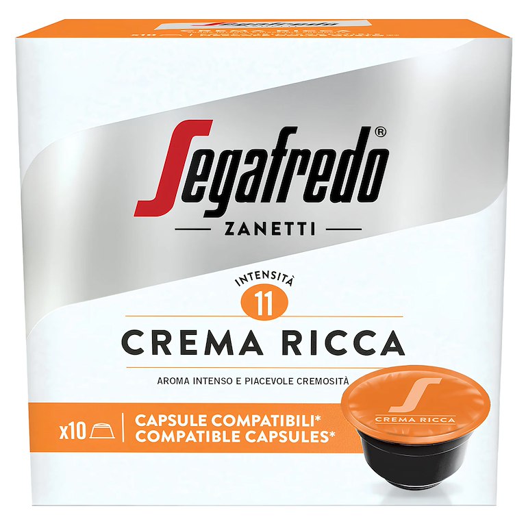 Segafredo Zanetti Crema Ricca 10/1 | Dolce Gusto Kapsule