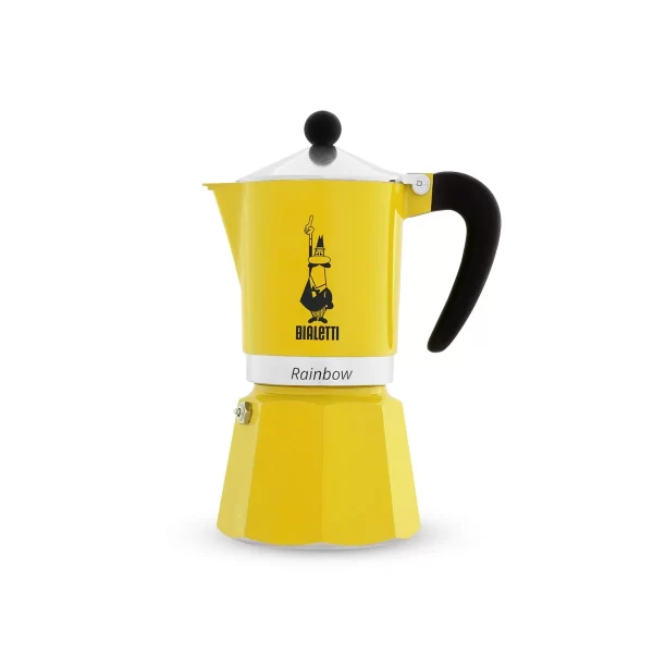 Bialetti Rainbow Giallo moka pot