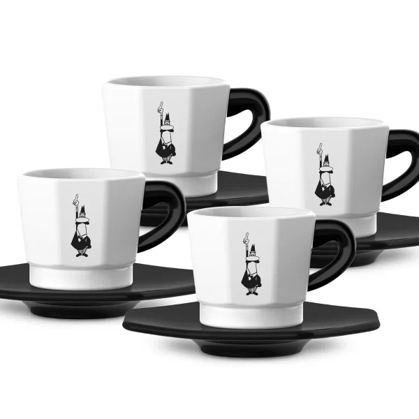 Set 4 šoljice za kafu – Bialetti Oktagonalne
