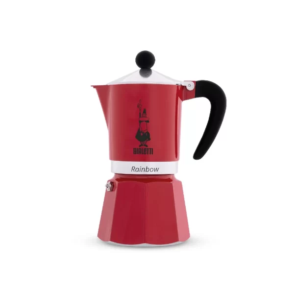 Bialetti Rainbow Rosso moka pot