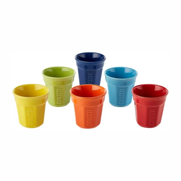 Set 6 šoljica bez drške za espresso kafu – Bialetti Multicolor