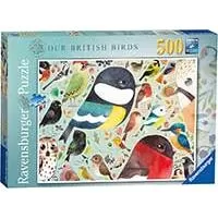 Puzzle slagalica 500 delova Ptice Britanije Ravensburger 14697